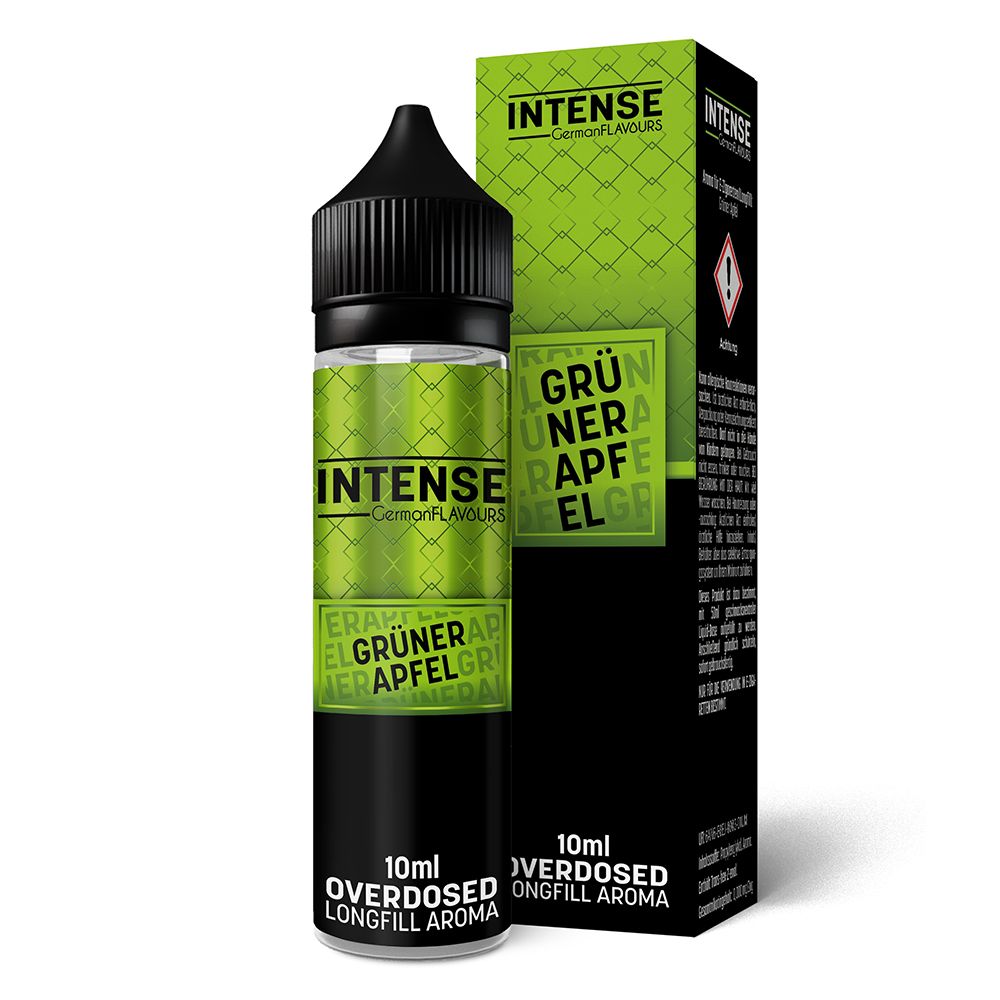 Grüner Apfel - Intense - Overdosed Longfill Aroma - 10ml (STEUERWARE ...